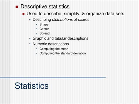 Descriptive Statistics Ppt Download