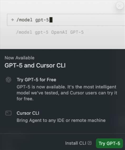 Cursor 限时免费提供 Gpt 5支持，并推出全新 Cli 工具 来上云吧，企业上云一站式服务