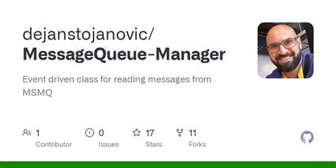 Github Dejanstojanovicmessagequeue Manager Event Driven Class For Reading Messages From Msmq