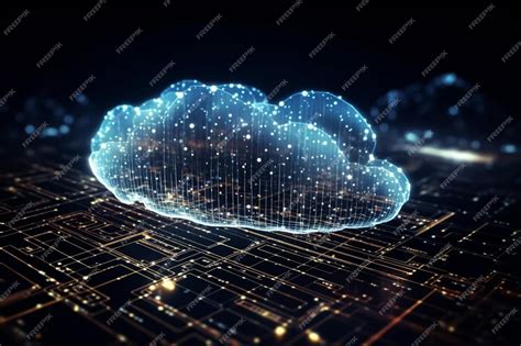 Premium Ai Image Abstract Technology Background With Circuit Board And Cloud Computing Concept