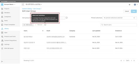 Project Users Who Are Removed From The Accbim 360 Account Are Still