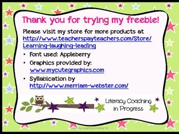 Anchor Charts For Six Syllable Types FREEBIE By Learning Laughing Leading