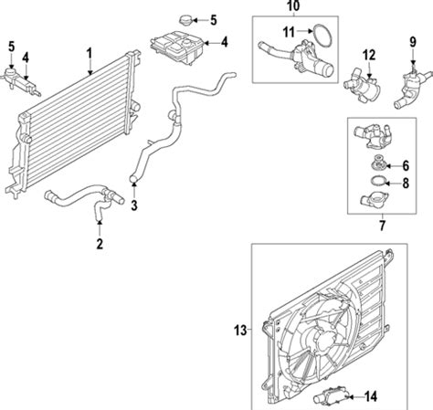 Cooling System For 2013 Ford C Max Oem Parts Online