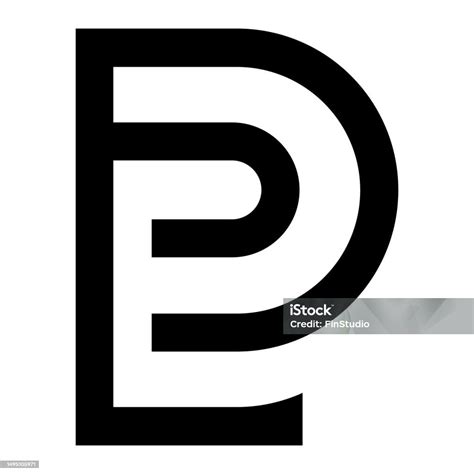 전문적인 혁신적인 초기 Ep 로고 및 Pe 로고 레터 Ep 또는 Pe 미니멀하고 우아한 모노그램 프리미엄 비즈니스 예술적 알파벳 기호 및 기호 개념에 대한 스톡 벡터 아트