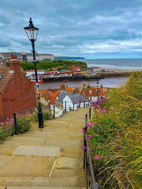 Beauty Whitby Is A Picturesque Coastal Town In North Yorkshire
