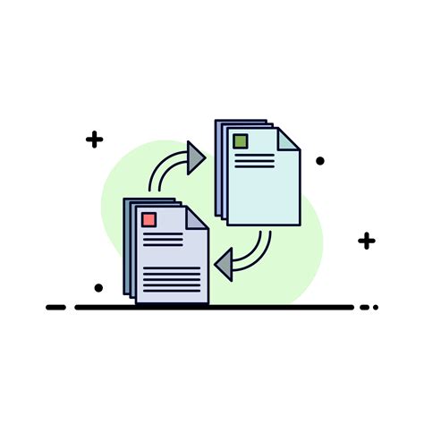 Sharing Share File Document Copying Flat Color Icon Vector 14470935 Vector Art At Vecteezy
