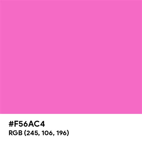 Psychedelic Pink Color Hex Code Is F56ac4