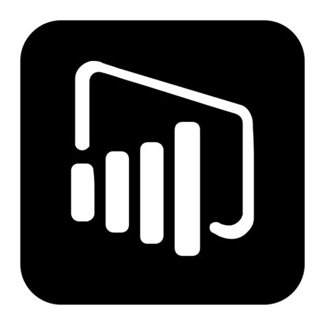 Icono Datos Oficina Poder Bi Logo Microsoft En Logos Brands