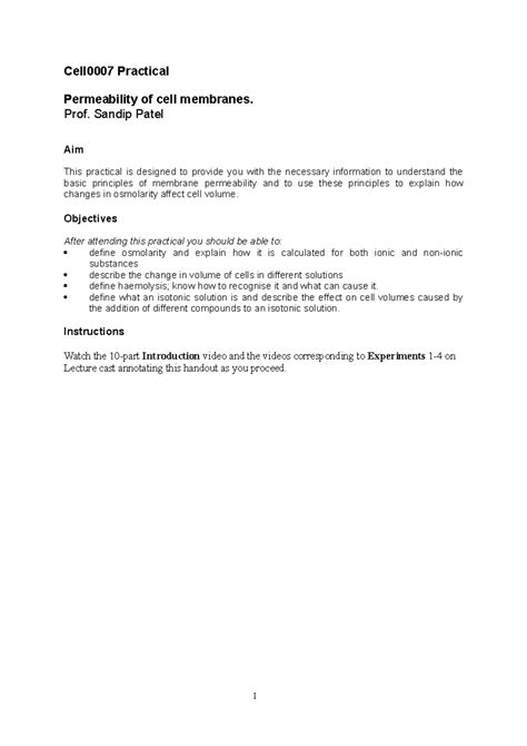 Cell Permeability Practical Cell0007 Practical Permeability Of Cell