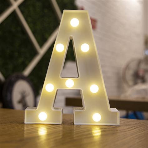 【fast Delivery】a Z 3d Letter Led Alphabet Decor Lamp Letter Light Party