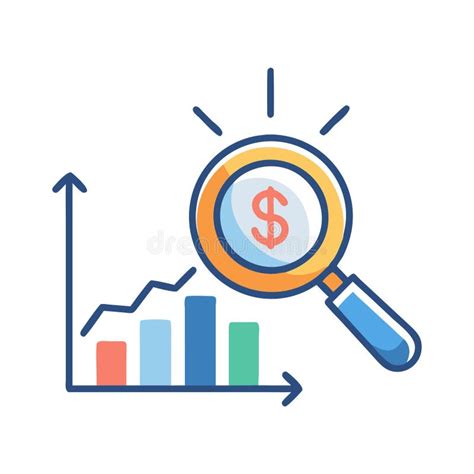 Icon For Analyzing Market Potential Stock Vector Illustration Of