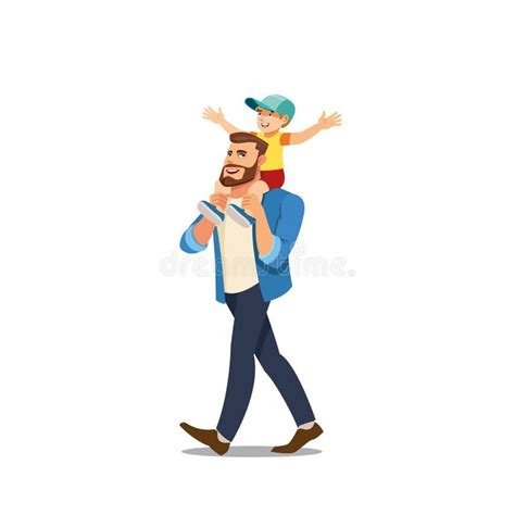 Padre E Hijo Stock De Ilustración Ilustración De Hijo 1365733