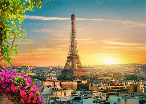 A Beautiful Picture Of The Eiffel Tower In Paris The Capital Of France