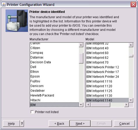 Using The System I Navigator Printer Configuration Wizard To Configure