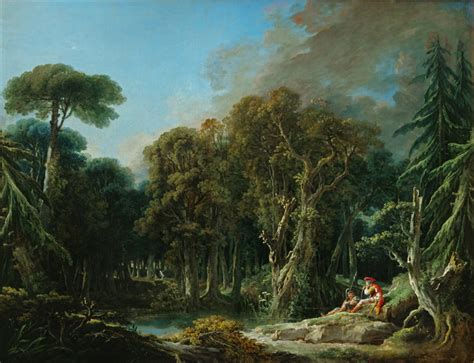 A022026《森林》法国画家弗朗索瓦·布歇高清作品 高清名画