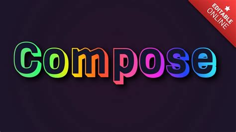 compose text effect generator