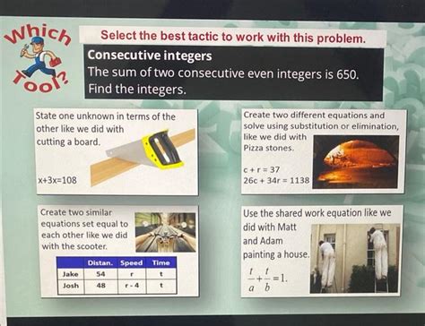 Solved Select The Best Tactic To Work With This Problem