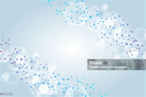 과학 네트워크 패턴 연결 선과 점 기술 육각 구조 또는 분자 연결 요소 가상현실에 대한 스톡 벡터 아트 및 기타 이미지 가상