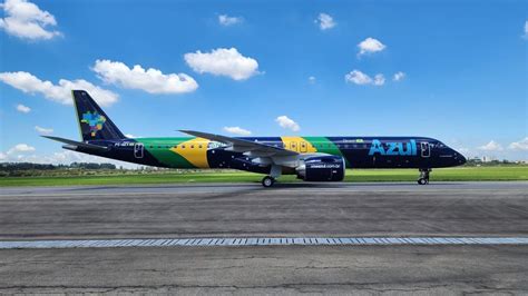 Azul Expands Fleet With Fifth Embraer E195 E2 In Stunning Flag Livery Aviacionline