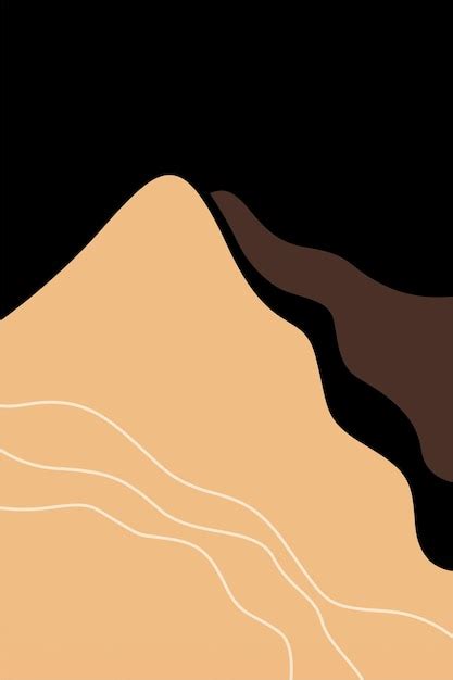 Premium Vector Minimalist Wall Art Bohemian Background