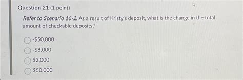solved question 21 1 ﻿point refer to scenario 16 2 ﻿as a