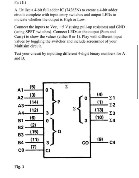 Solved In Multisim Solfware Implement A Bit Binary Full Chegg Com