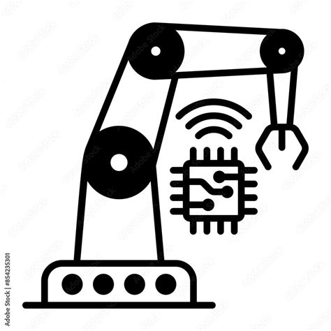 Robo Automate Industrial Work Vector Design Artificial General Intelligence Symbol Natural