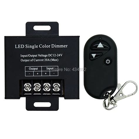 RF LED Strip Dimmer Controller W Wireless Remote For LED Single Color DC V A Free
