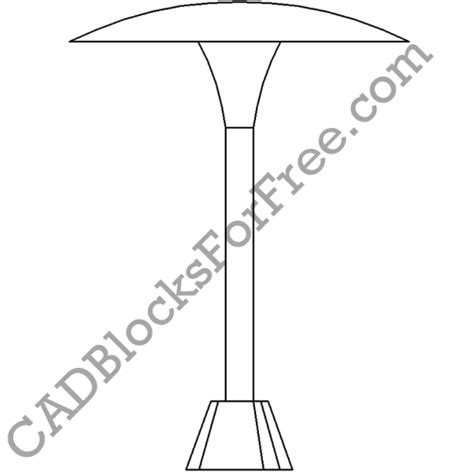 Table Lamp Free Autocad Block In Dwg