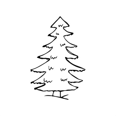 Premium Vector Hand Drawn Doodle Sketch Tree