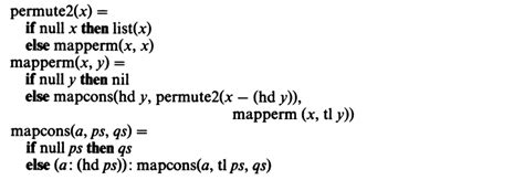 Combinatorics Implementation Of Permutation Algorithm B From Topor