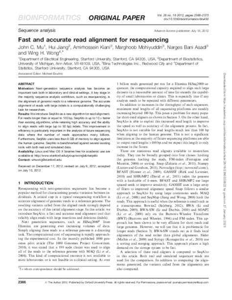 pdf fast and accurate read alignment for resequencing