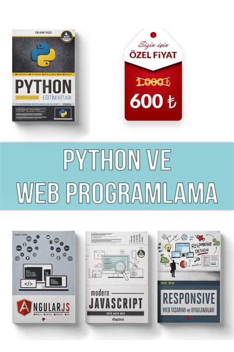 Dikeyeksen Yayıncılık Python Ve Web Programlama Eğitim Seti 4 Kitap