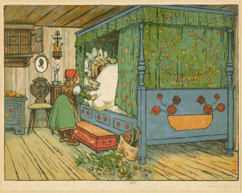 [the Wolf Disguised As Grandmother] Nypl Digital Collections