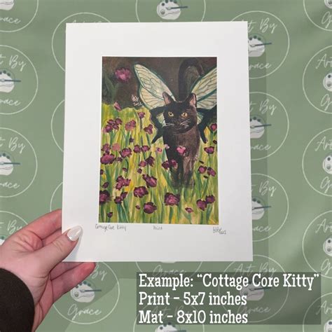 Cottage Core Kitty Etsy