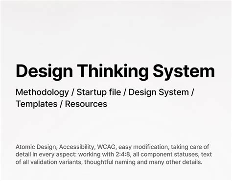 Design Thinking System Behance