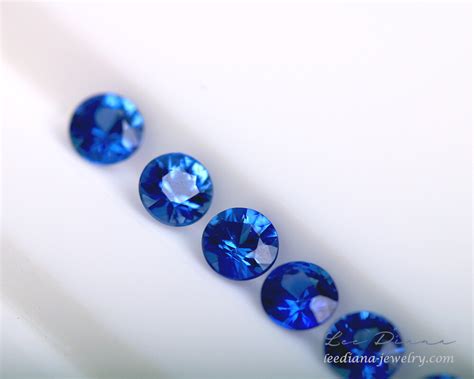 블루 사파이어 라운드컷 3mm