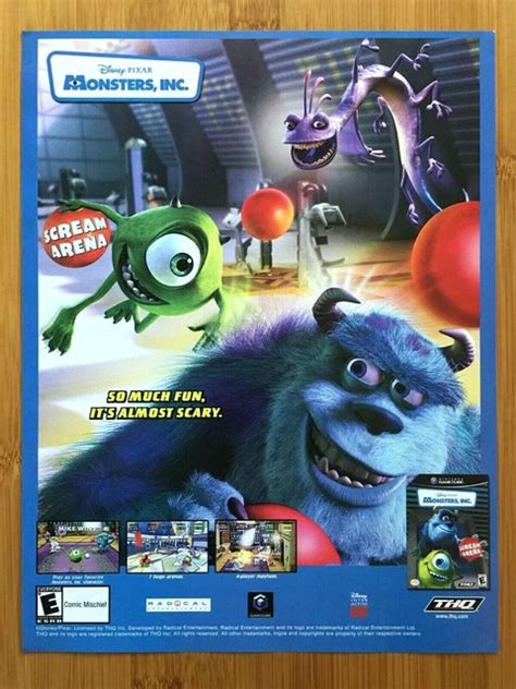 Disney Pixar Monsters Inc Scream Arena For Sale Picclick Uk
