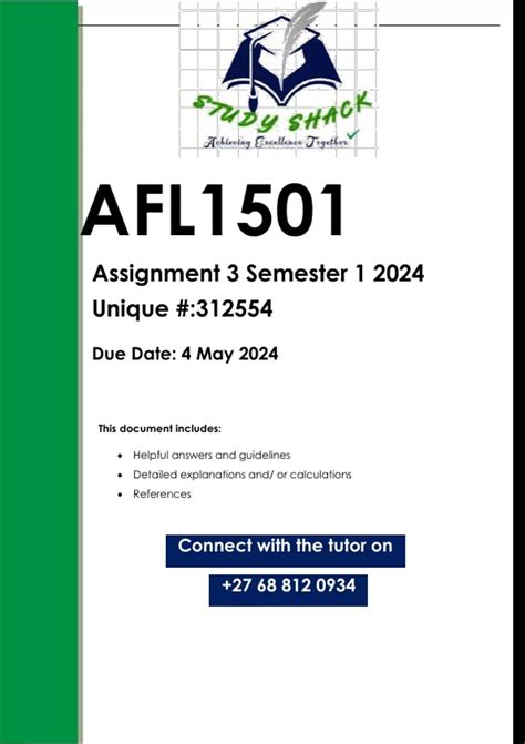 Afl1501 Assignment 3 Quality Answers Semester 1 2024 Language Through An African Lens