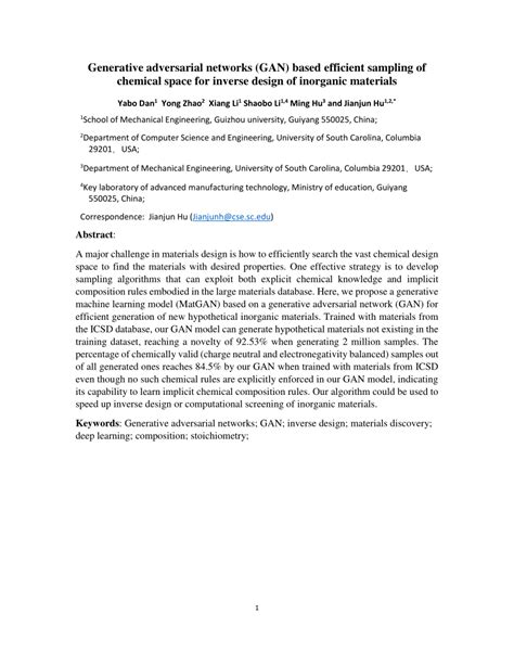 Pdf Generative Adversarial Networks Gan Based Efficient Sampling Of