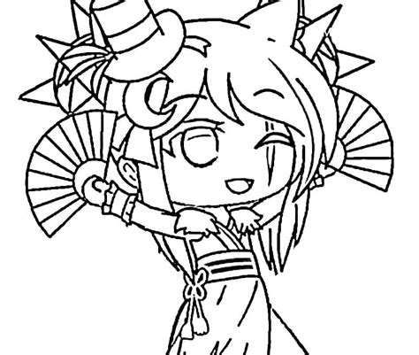 Gacha Life Pretty Girl Coloring Page Download Print Or Color Online
