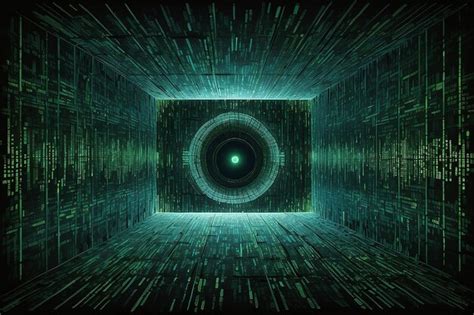 Encoded Matrix Rhapsody Premium Ai Generated Image