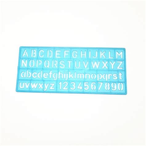 St Alfabet Bokstavsschablon Siffror Och Bokstäver Stencil