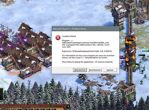 New Crash Visual C Runtime Library Assertion Failed Ii Report A