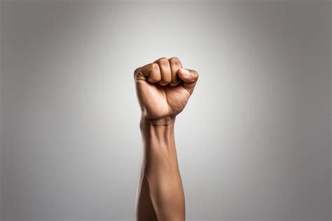 Premium Ai Image 3d Fist Up Representation