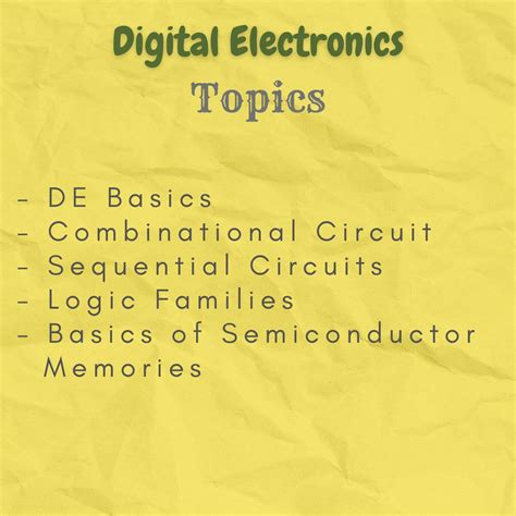 Digital Electronics Notes Color Handwritten Electronic Notes Pdf