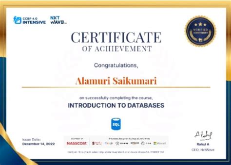 Sai A On Linkedin Fullstackdeveloper Databases Sql Nxtwave Ccbp