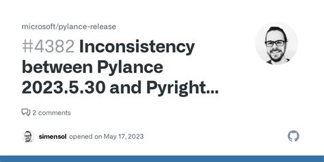 Inconsistency Between Pylance 2023530 And Pyright 11307 · Issue