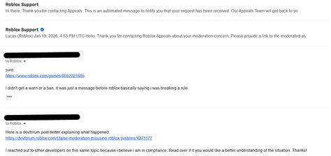 False Moderation Misusing Roblox Systems Platform Usage Support