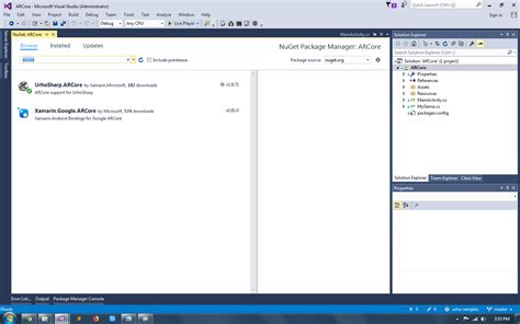 urhosharp arcore not present in nuget package · issue 55 · xamarin
